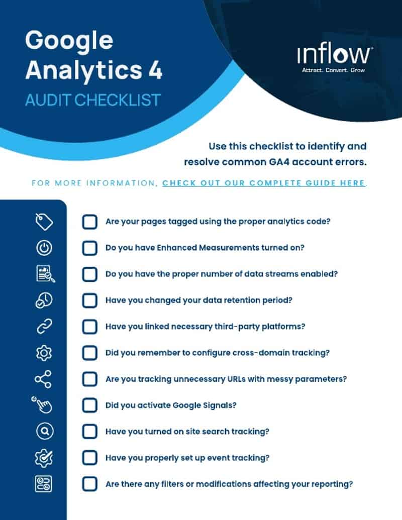 Google Analytics 4 Audit Checklist: Step-by-Step Guide | Inflow